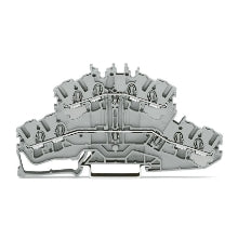 EngComp Wago 4 Pole Double Deck - Cage Clamp Terminal - 2.5mm (Grey ...