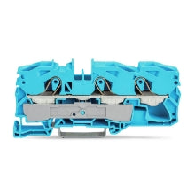 EngComp Wago 3 Pole - Cage Clamp Terminal - 16mm (Blue) — Scott Electrical