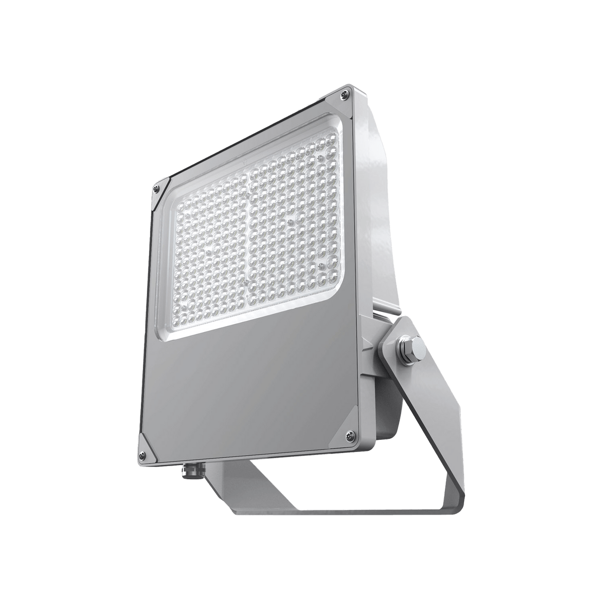 LED FLOOD LIGHT 200W IP66 ASYMMETRIC 4000K NON DIM LIGHT GREY 316 STAI ...