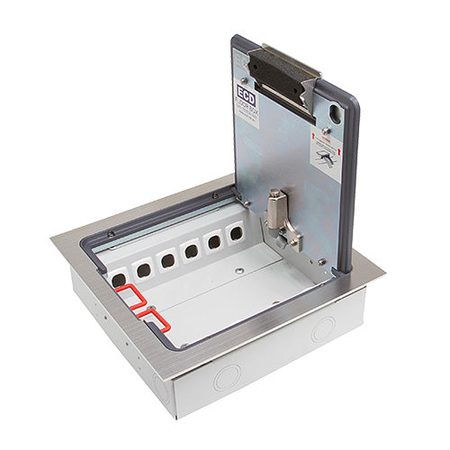 Vynco S/G Floor Box Square Flush Shallow Stainless Steel 4P 6D — Scott ...