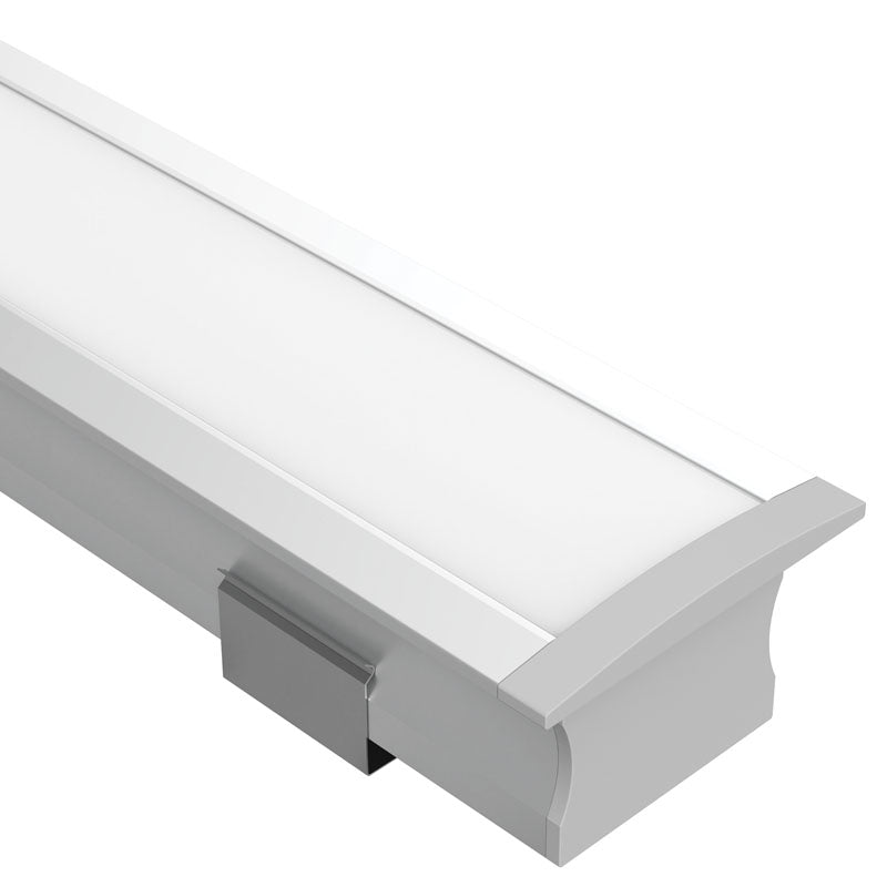 Task LED Channel 140 Opal Lens Black Channel — Scott Electrical