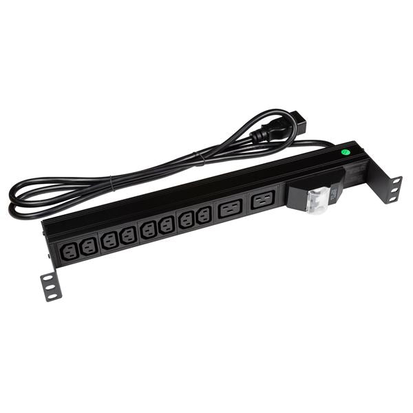 CDL Dynamix 10 Outlet Horizontal Power Rail with 6KA C-Curve Circuit B ...