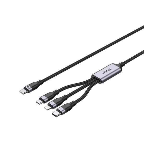 Unitek 1.5M 20W 3 in 1 USB-C Data & Charge Cable — Scott Electrical