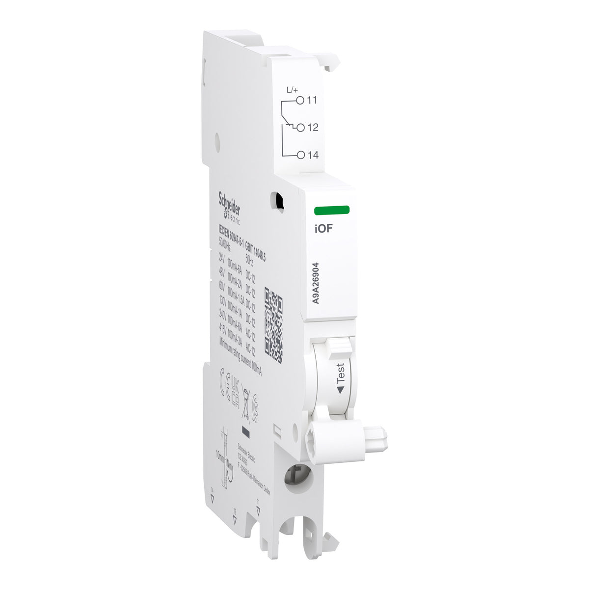 Schneider Acti9 A9A iOF Bottom Wiring 0.1-6A Auxiliary Contact — Scott ...