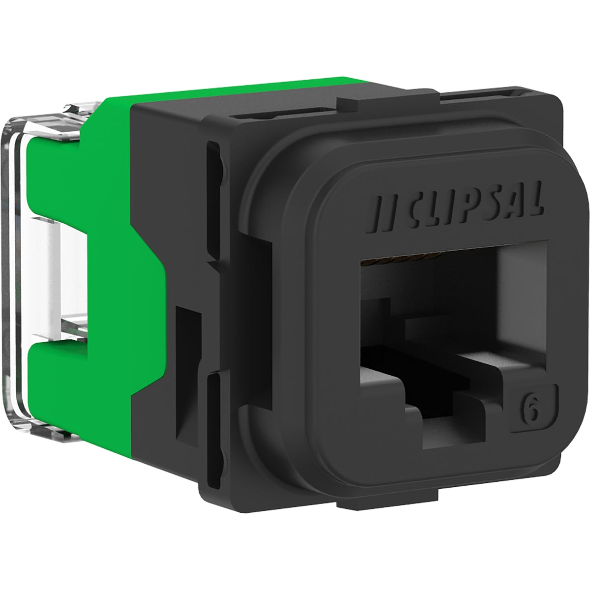 Clipsal Data Mec Iconic RJ45 Cat6 Black — Scott Electrical