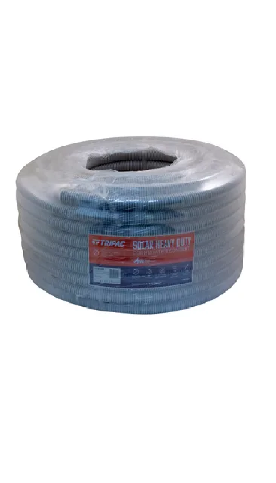 Cabac Tripac Corrugated Conduit Solar Grey 25mm — Scott Electrical