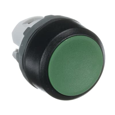 ABB Modular Push Button Mom Flush Green Non-Illuminated — Scott Electrical