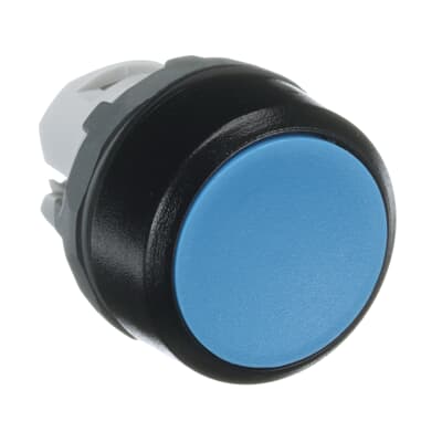 ABB Modular Push Button Mom Flush Blue Non-Illuminated — Scott Electrical