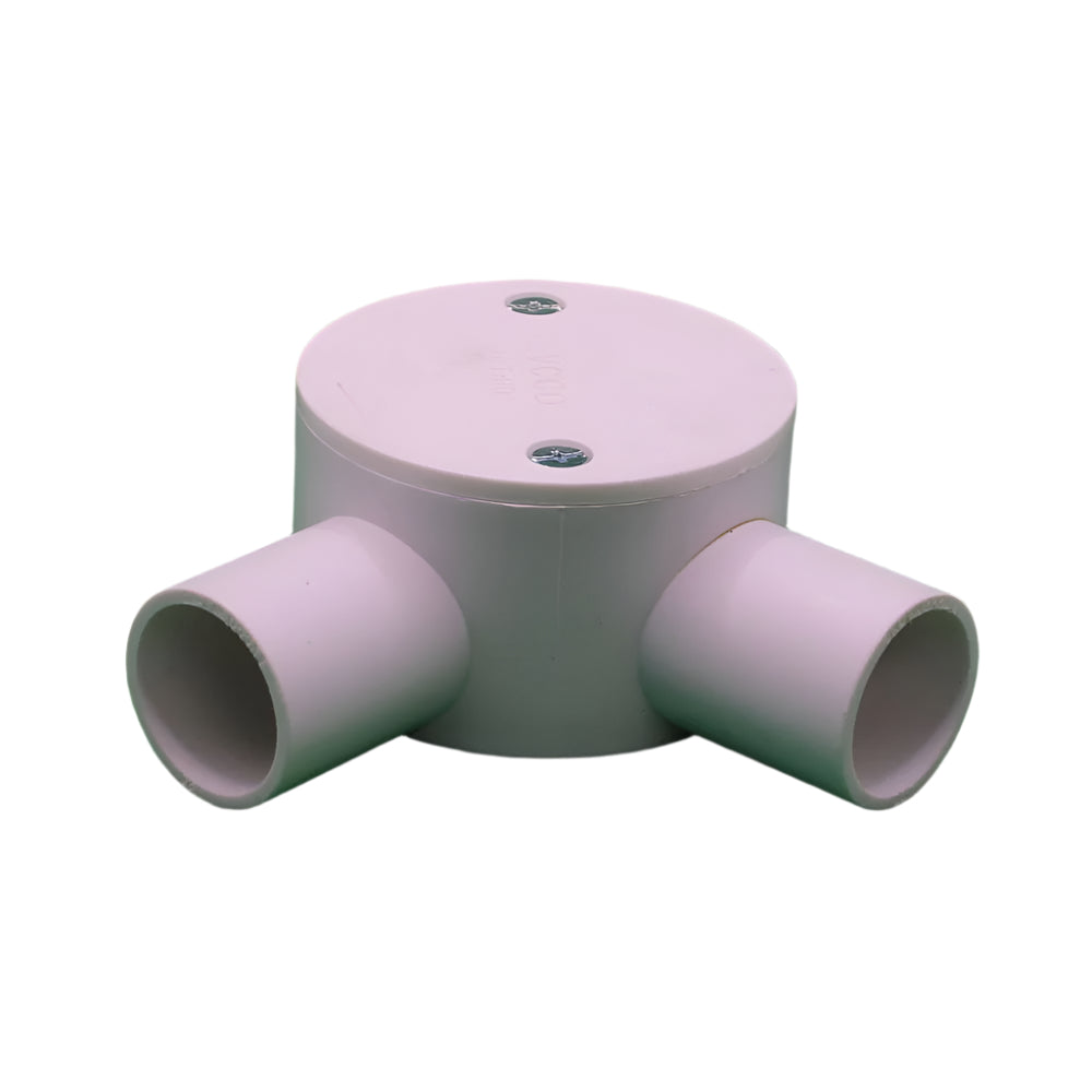 Evcco Conduit Junction Box 2way 25mm ANG LSZH-FR/HFT White — Scott ...