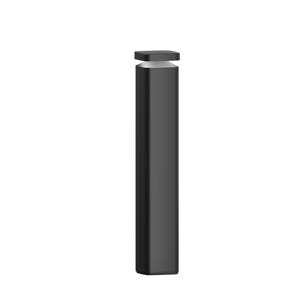 Halcyon Bollard 1000mm 240V Black 3K 24W IP65 180deg Optics Non Dim ...