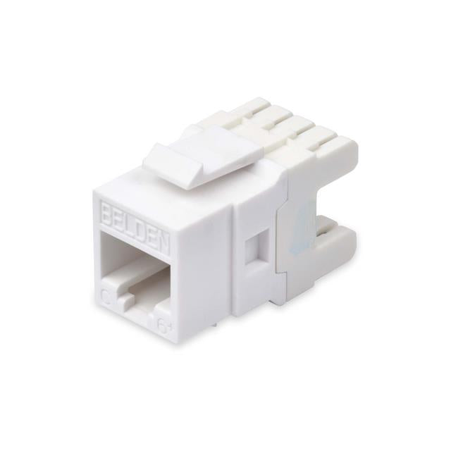 Belden CAT6+ Modular Jack - KeyConnect, in White — Scott Electrical