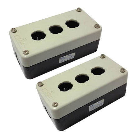 Chint NP2-B03 Three Hole Enclosure NP2 Series Pushbuttons — Scott ...