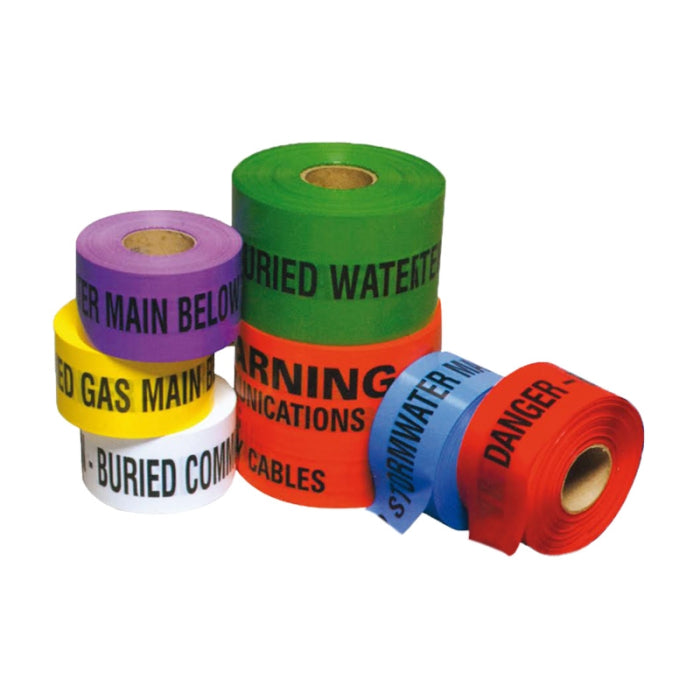 Sreka Warning Sign 250m Roll - Water Line Below — Scott Electrical