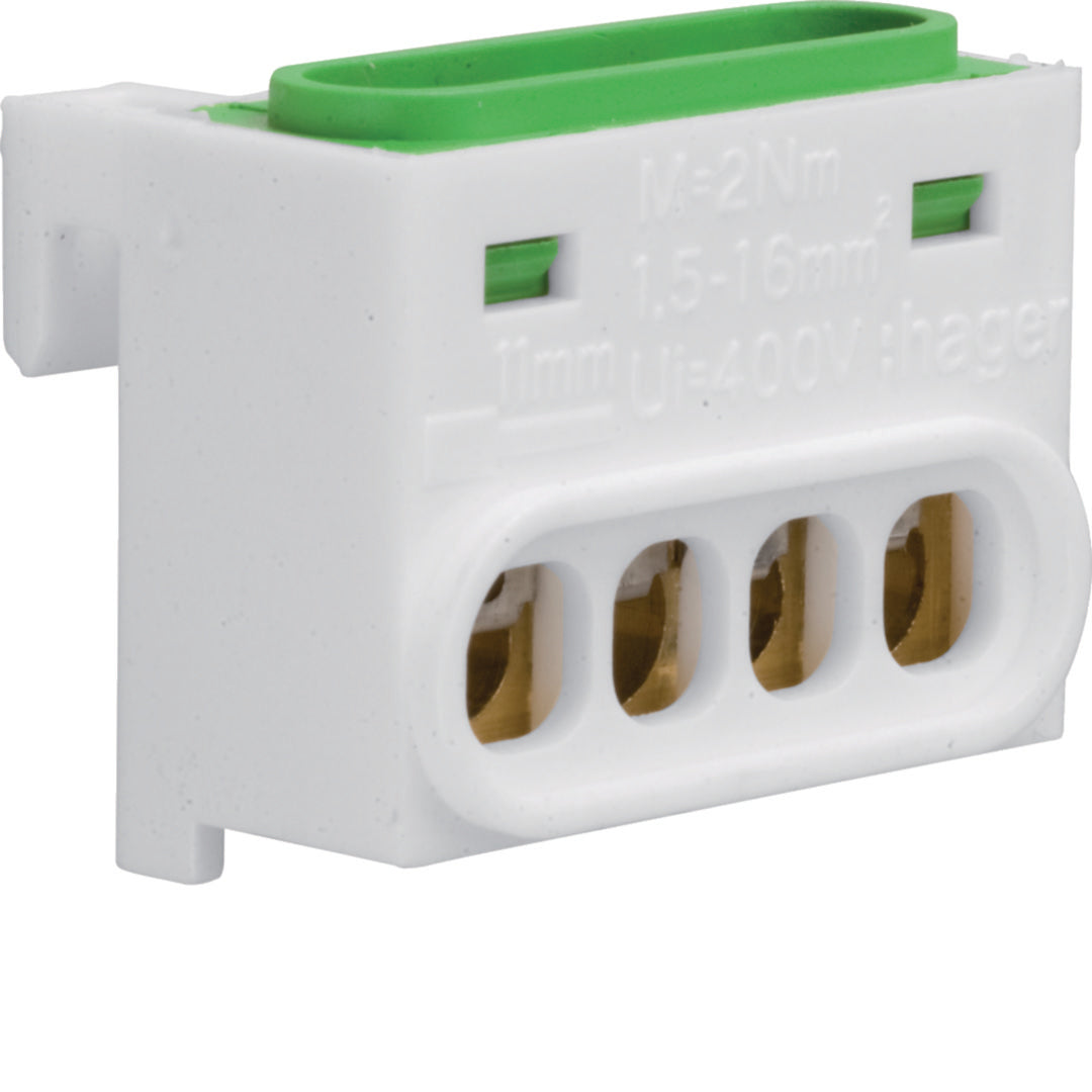 Hager Pe-Terminal 4 Connections IP2X — Scott Electrical