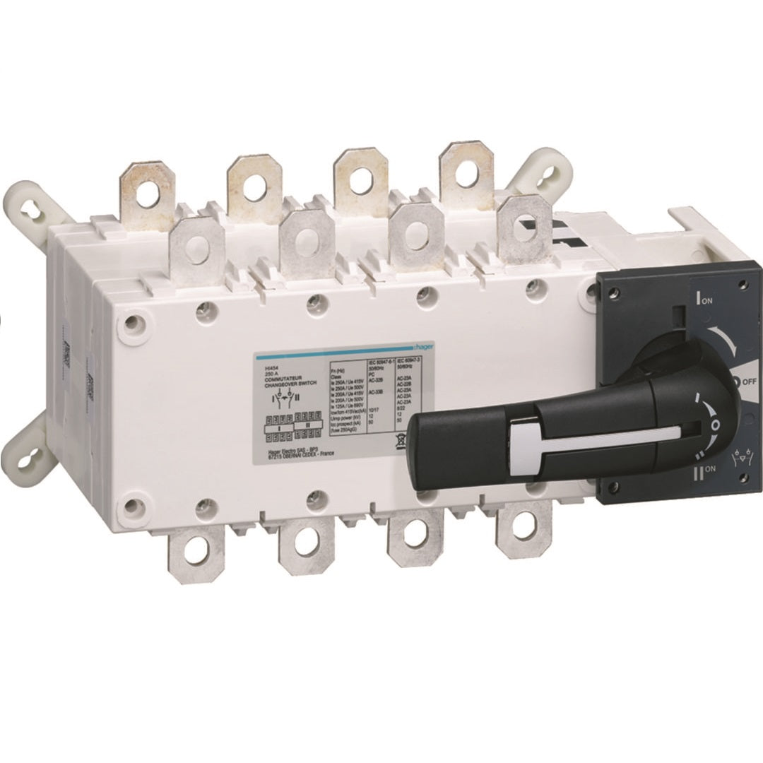 Hager Change-Over Switch 4P 250A — Scott Electrical