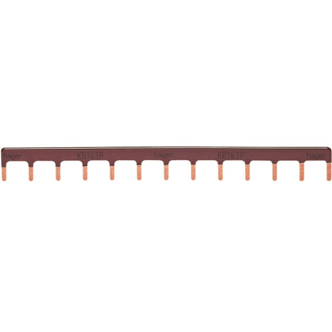 Hager Insulated Busbar 1P Prong 10mm2 Brown 13M — Scott Electrical