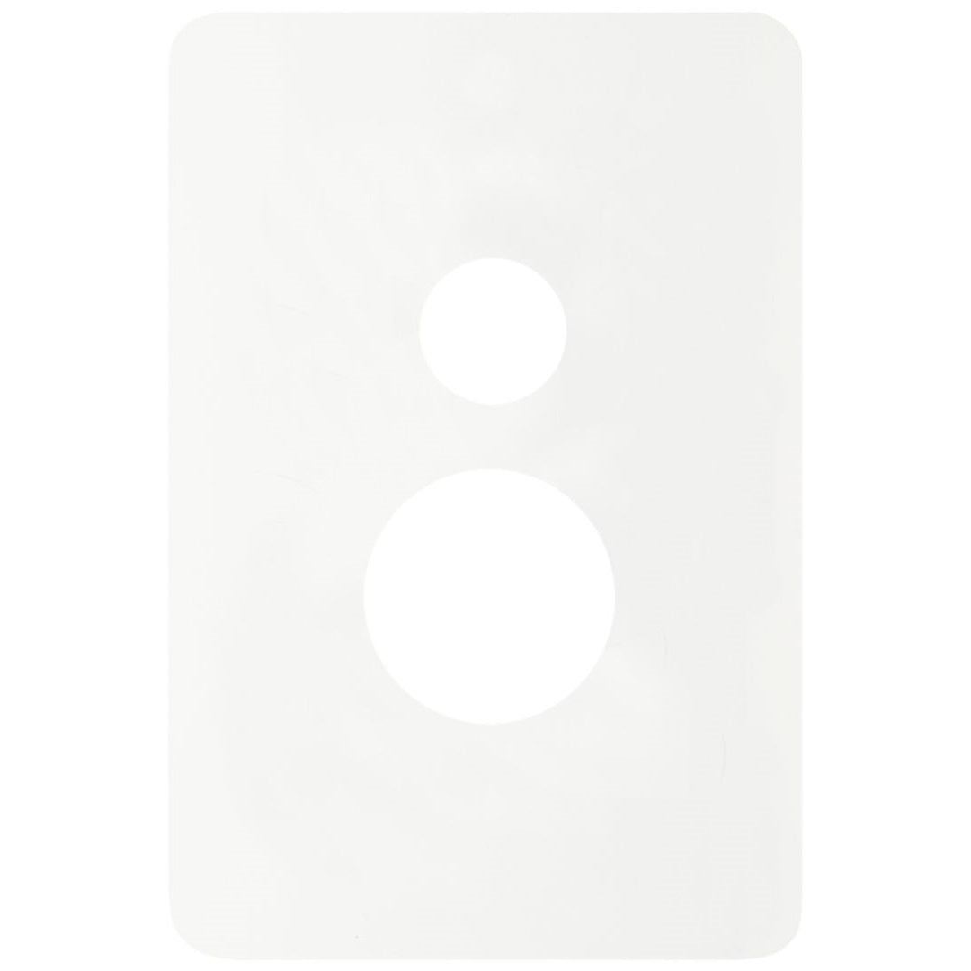 Hager Allure Single Vertical GPO Cover Matt White — Scott Electrical