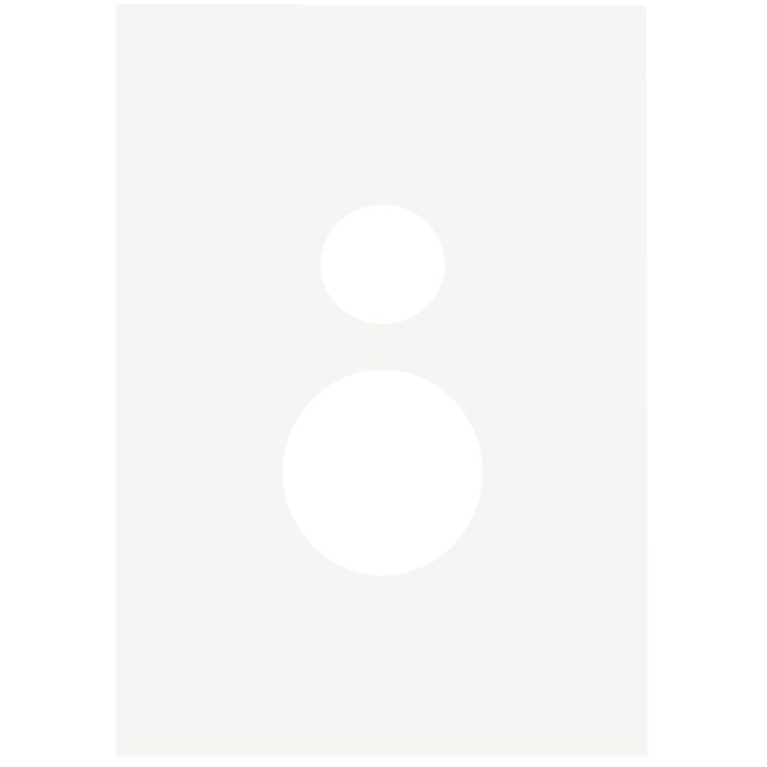 Hager Finesse Single Vertical GPO Cover — Scott Electrical