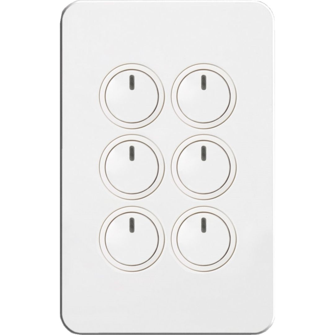 Hager Silhouette 6G Lp Electronic Switch Vertical — Scott Electrical