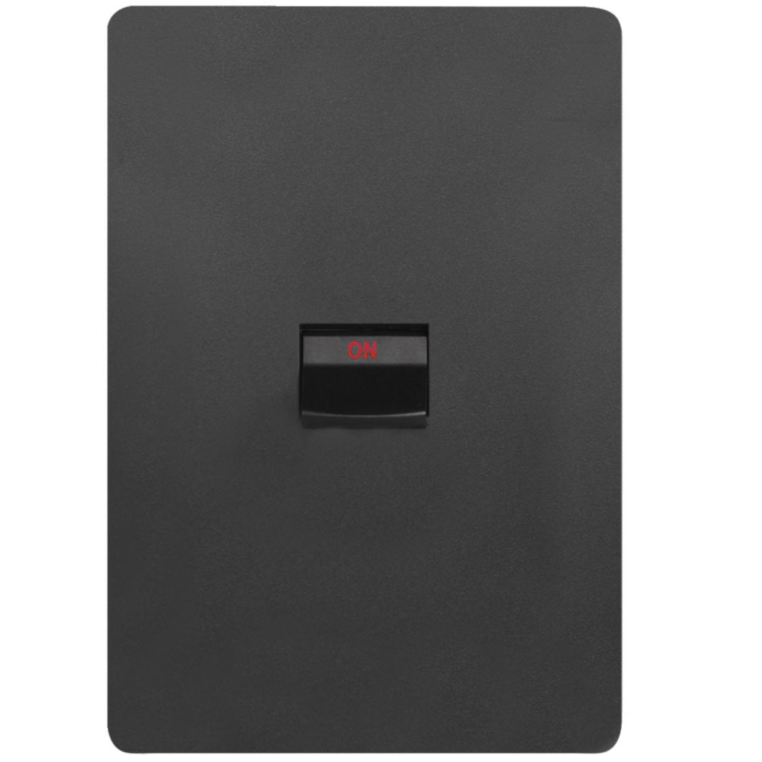 Hager Allure Cooker Switch 40A Double Pole Vertical Matt Black — Scott ...
