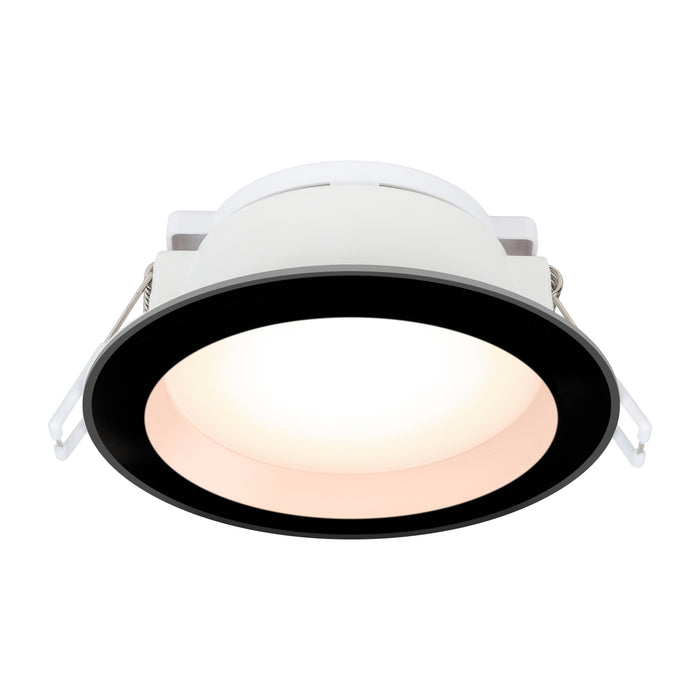 HPM Downlight Led Tricolour Remote Driver 8W 90mm Recessed Black ...