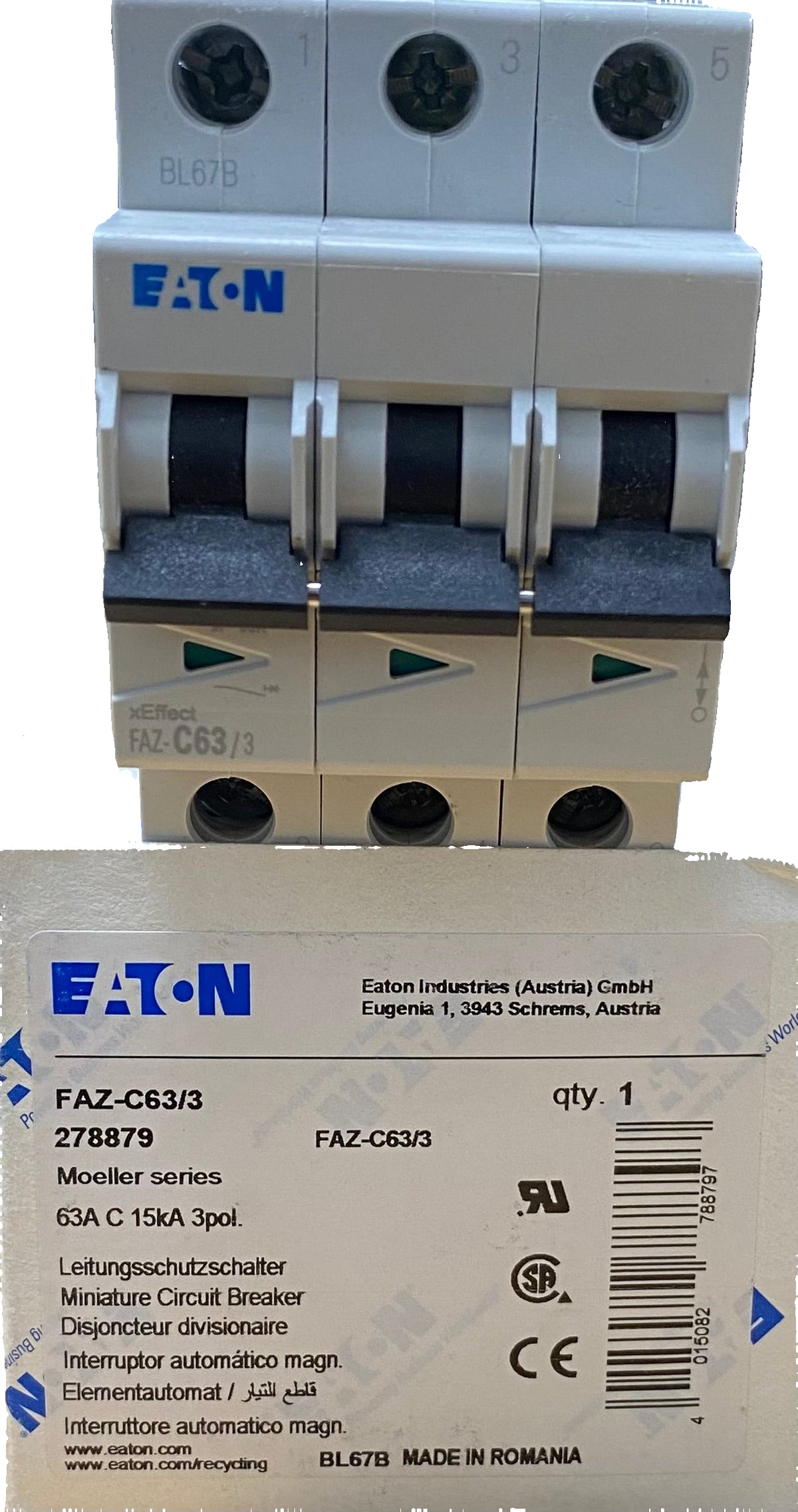 Bremca MCB 63A 3pole 10kA C Curve — Scott Electrical
