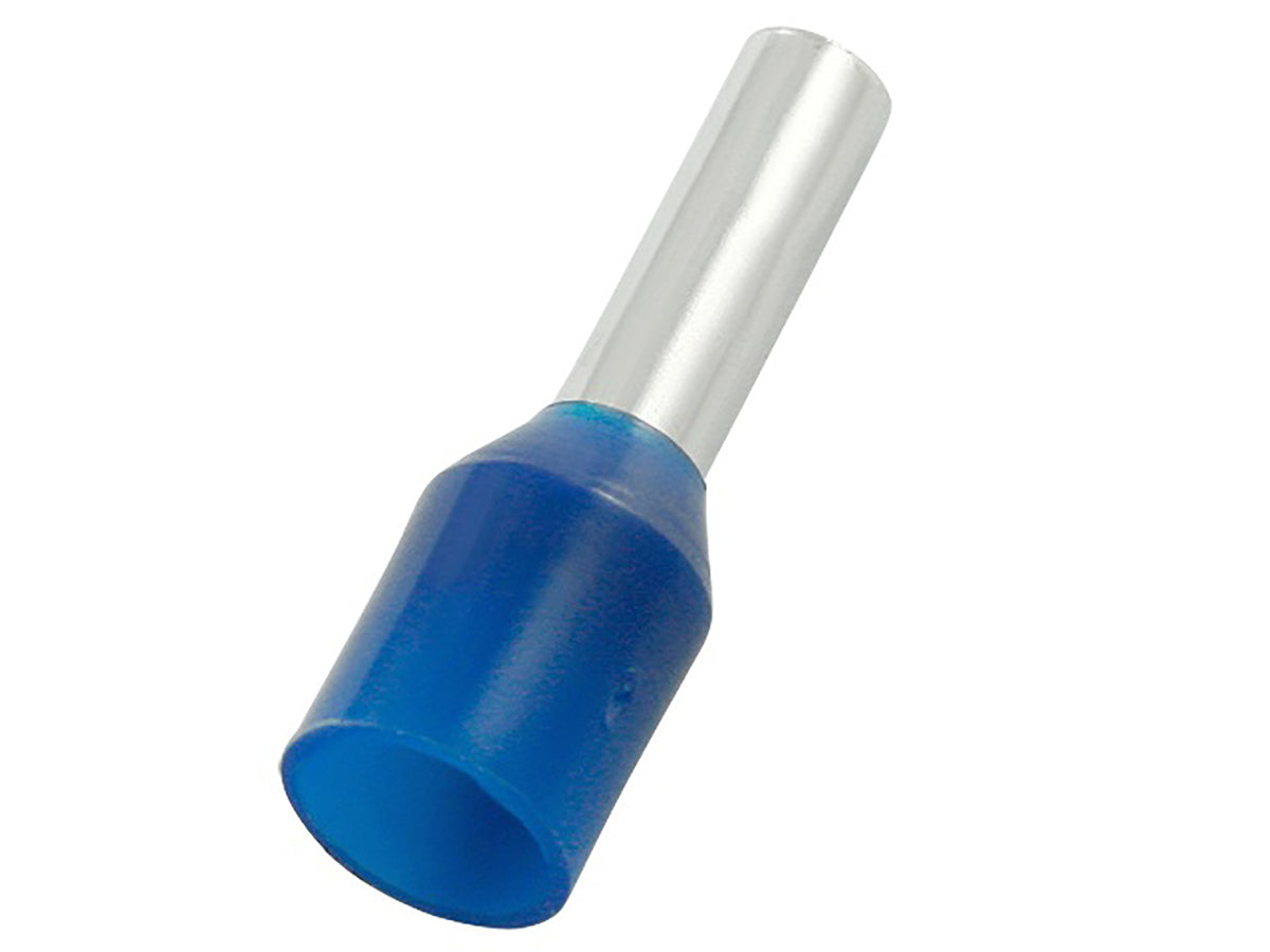 ECL Insulated Ferrule 2.5mm2 - Blue 8mm Pin Pkt 100 — Scott Electrical