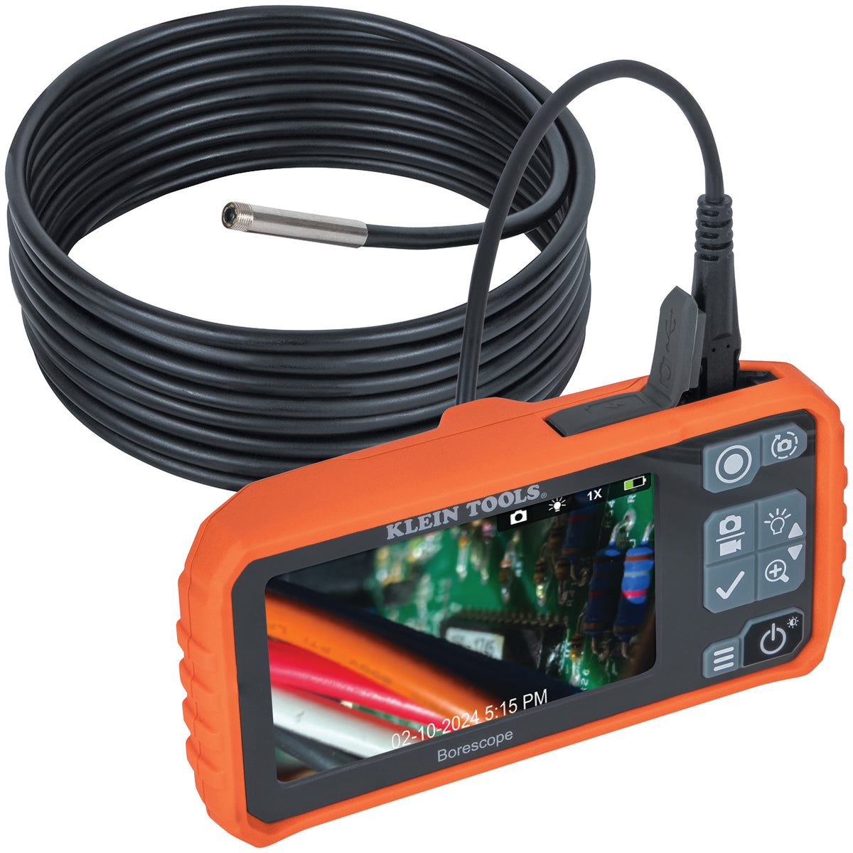 Klein Utility Borescope 3M IP67 Nylon Camera 1280X720P — Scott Electrical