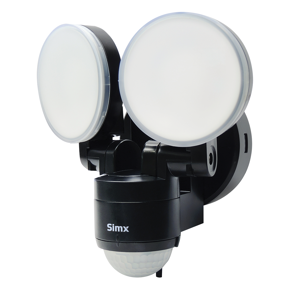 Simx SENSOR LED 2 WB SPOT BLK 2X4W IP55 — Scott Electrical