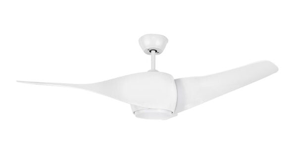 BRILLIANT WING 50' CEILING FAN WITH LIGHT-WHITE FINISH — Scott Electrical