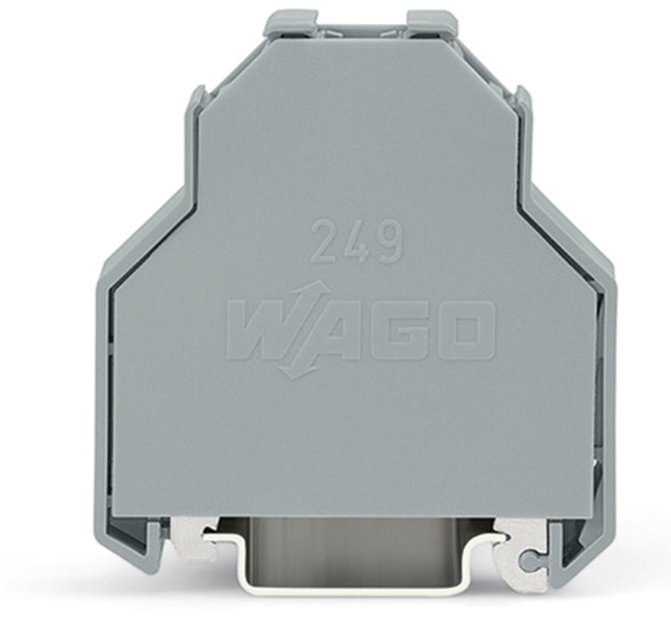 EngComp Wago Screwless end stop 14 mm wide, gray — Scott Electrical