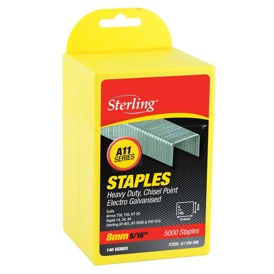 Trucut Sterling 140 Series Plastic Box Staples 8mm x 5000 — Scott ...