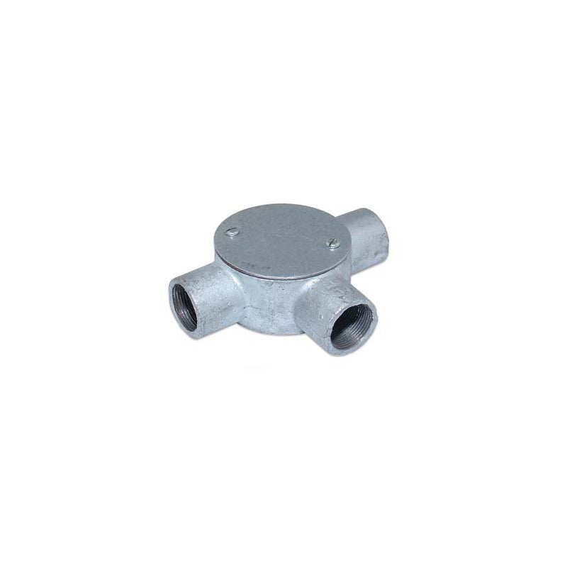 Firstflex Junction box 20mm 3 way galv — Scott Electrical