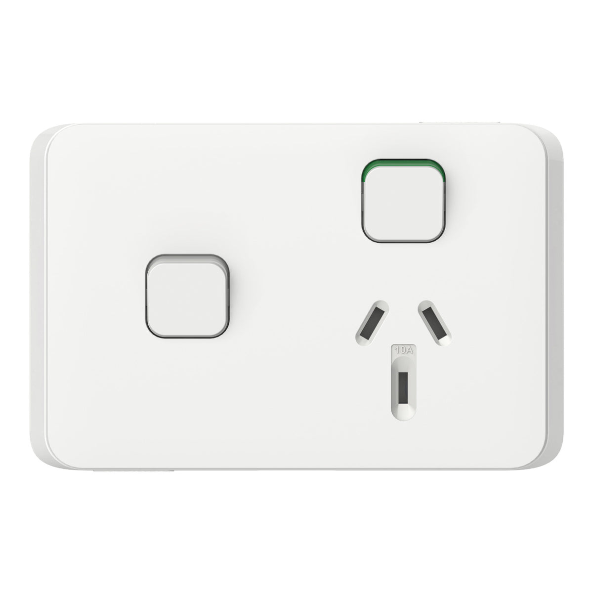 Iconic Socket Sw Horiz Sgle 1ExBlank 10A250V VW — Scott Electrical