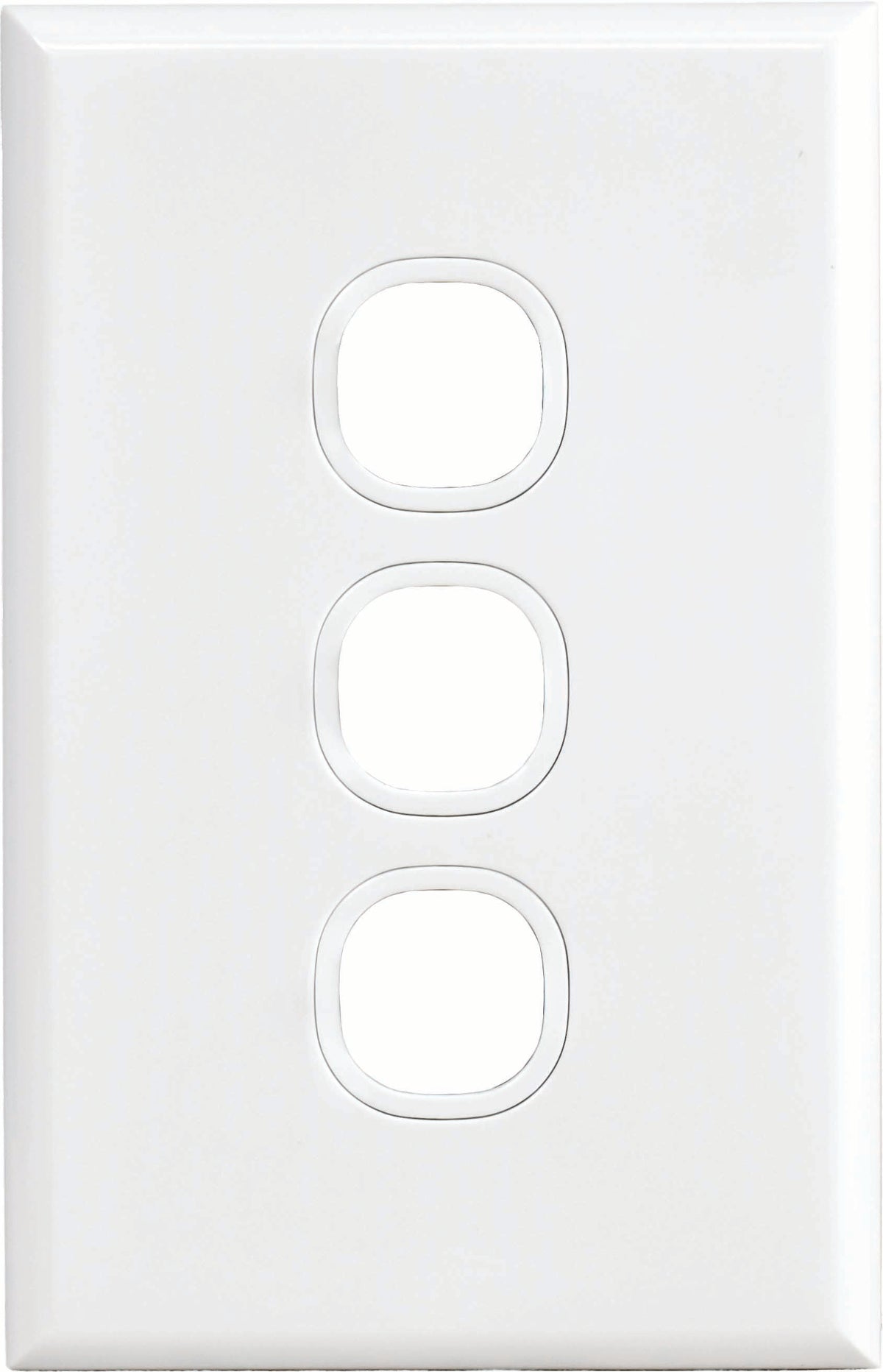 Vynco Home Switch three gang plate — Scott Electrical