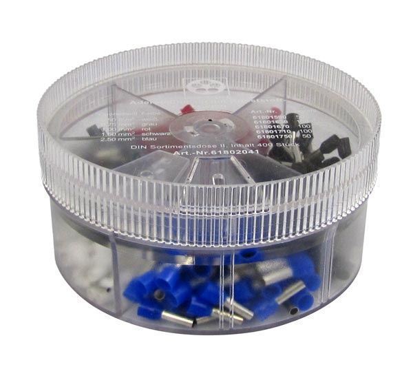Lapp Ferrules Assorted Box (Singles - 0.5mm up to 2.5mm) — Scott Electrical