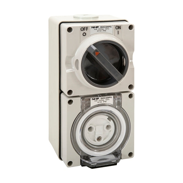 Iso Socket outlet 1PH 20A 250VAC — Scott Electrical