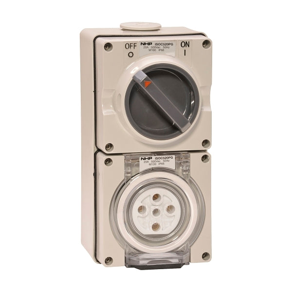 Iso Socket outlet 3PH 5P 20A — Scott Electrical