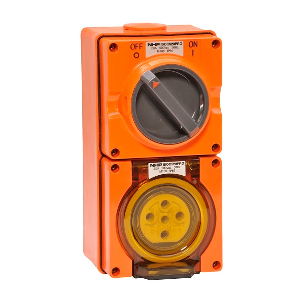 Iso Socket outlet 3PH 5P 20A — Scott Electrical