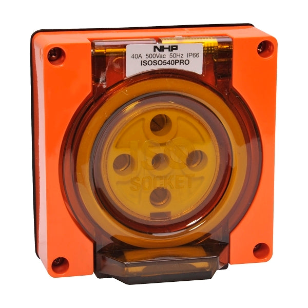 Iso Socket outlet 5 pin 40A 500V — Scott Electrical