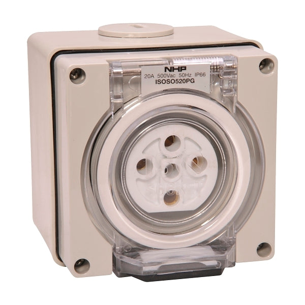 Iso Socket outlet 3PH 5 pin 16A — Scott Electrical