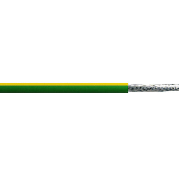 Firstflex 6.0mm Appliance Wire Tin Green / Yellow — Scott Electrical