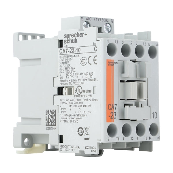 Sprecher & Schuh Contactor 3P 11KW 415VAC — Scott Electrical