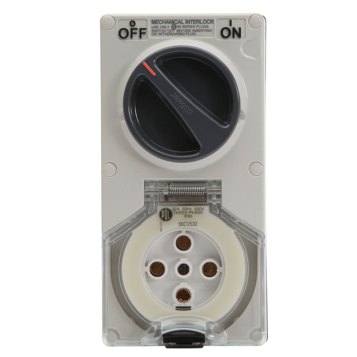 Pdl Switch socket 5 pin 32A — Scott Electrical