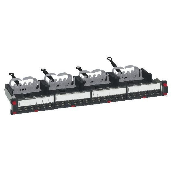 Legrand HPM PATCH PANEL CAT6A INCL 24W RJ45 CONNECTORS STP Q-FIX LCS3 ...