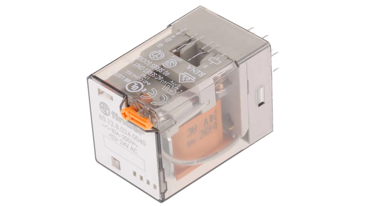 Finder Relay 2 pole 10a 24vac — Scott Electrical