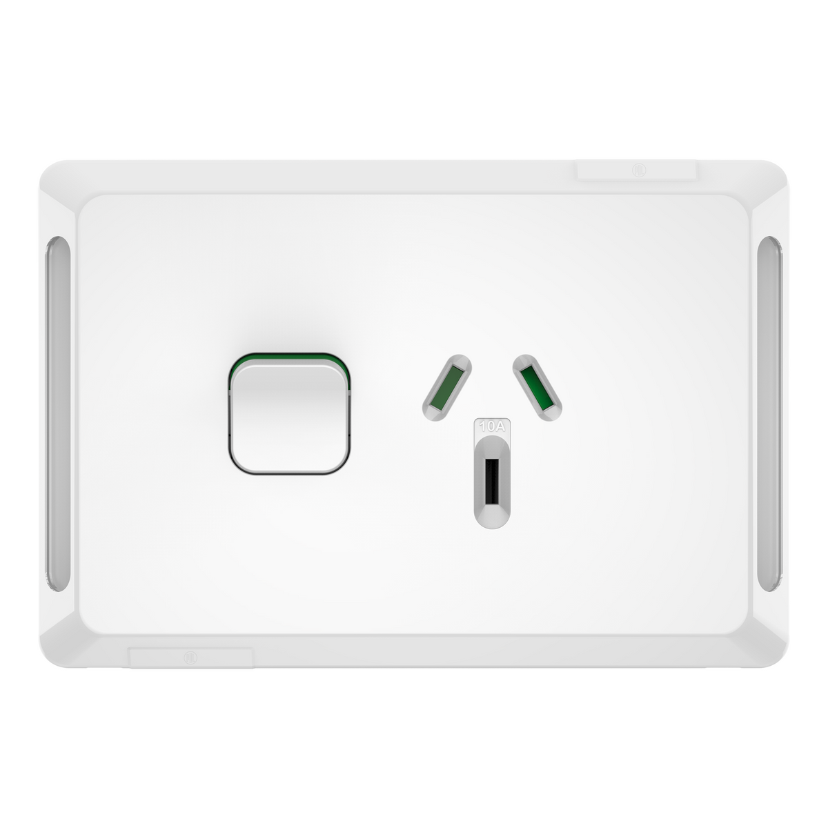 Iconic Socket Sw Horiz Single 10A 250V XW PDLP394-XW — Scott Electrical