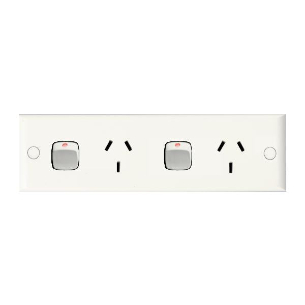 Legrand HPM Double outlet arch 10A H White — Scott Electrical