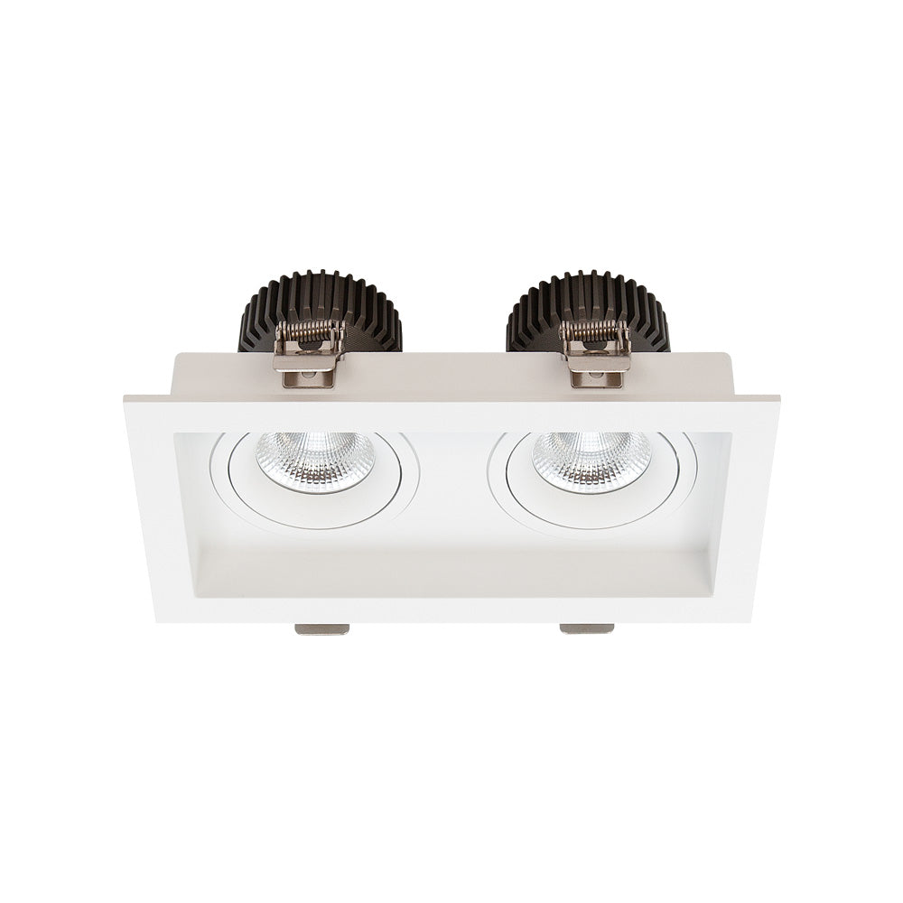 Halcyon LED REC RECT.TWIN TILT/ROT C/W DIM.DR 2X11W 260mA CC WW97-WH ...