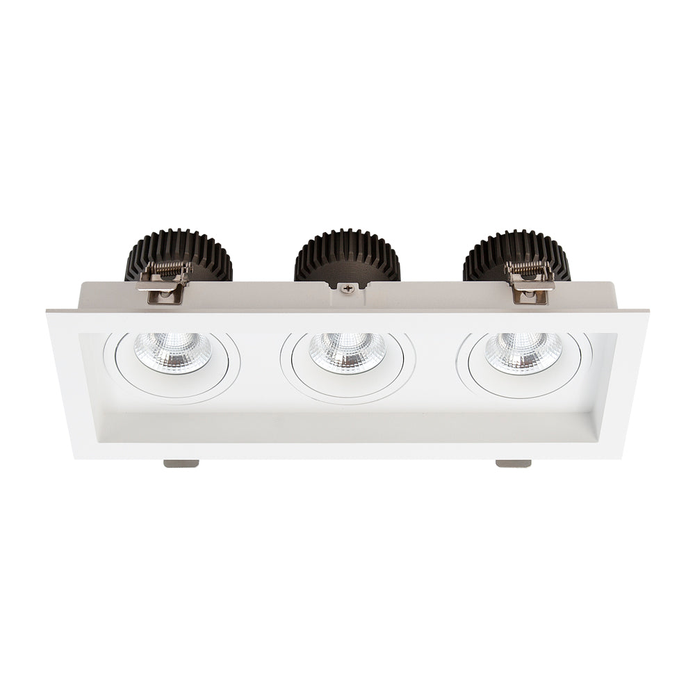 Halcyon LED REC RECT.TRIP TILT/ROT C/W DIM.DR 3X9W 260mA CC WW97-WH ...